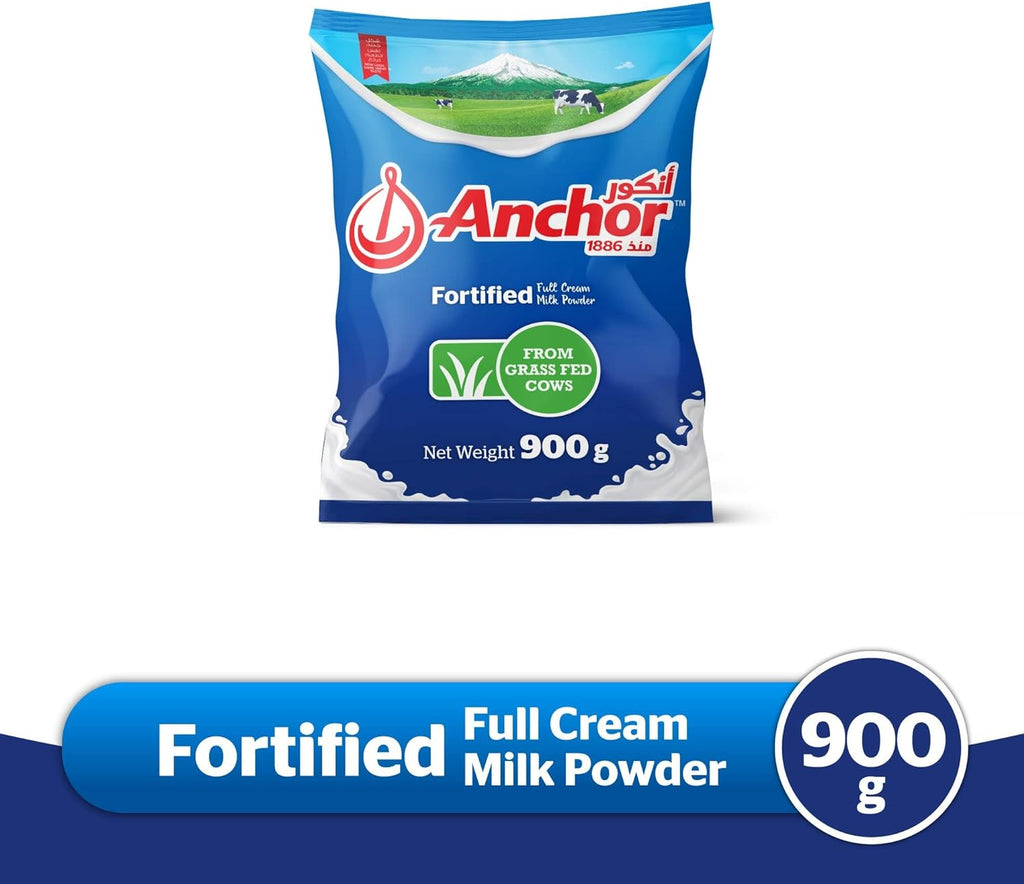 Anchor Full Cream Milk Powder Pouch 900g | GETIT.QA